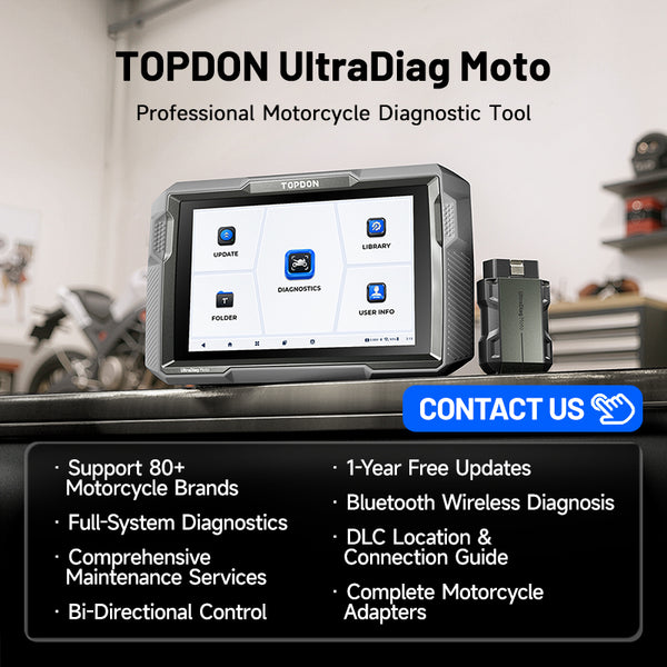 Two-way control motorcycle diagnostic tool - E01